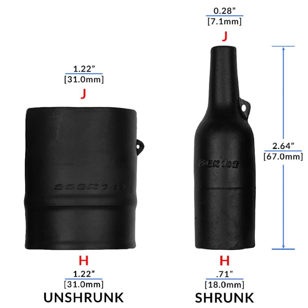 Raychem 202K142-25-0 Straight Lipped Boot 31mm