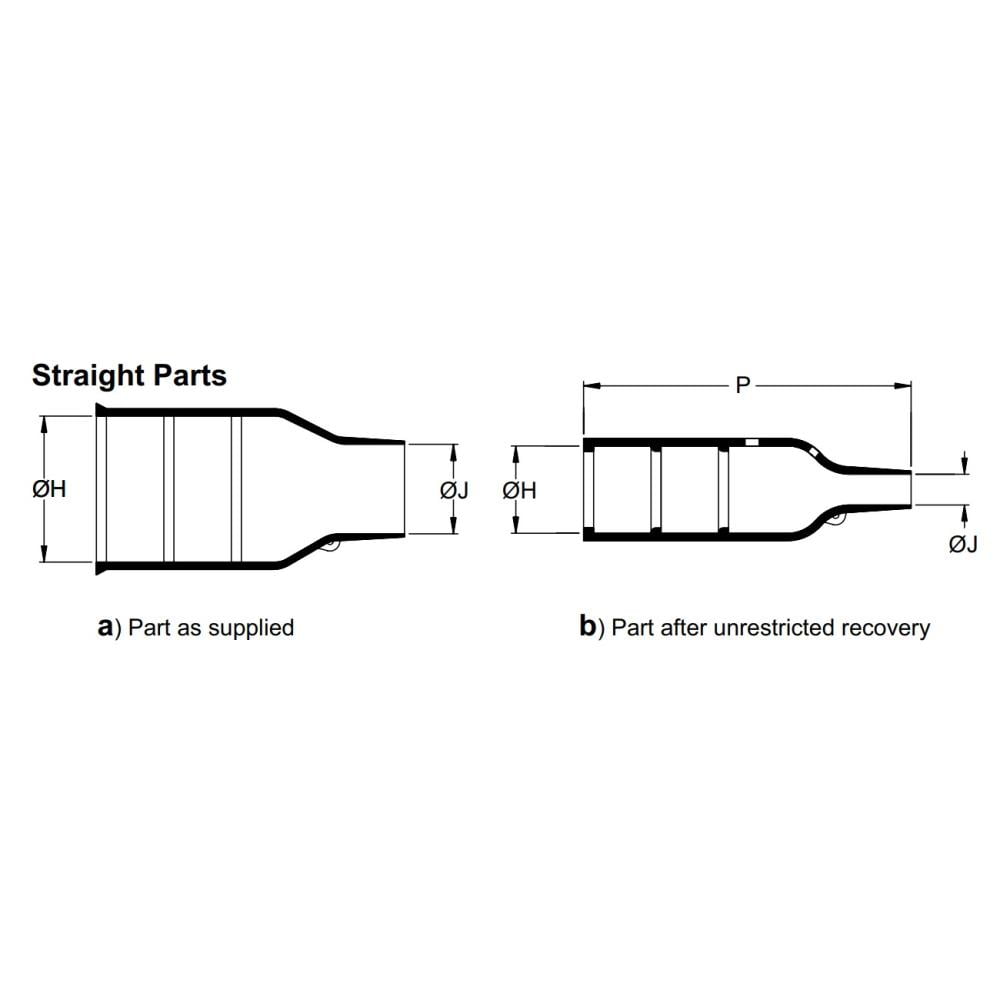 Raychem 202K142-25-0 Straight Lipped Boot 31mm