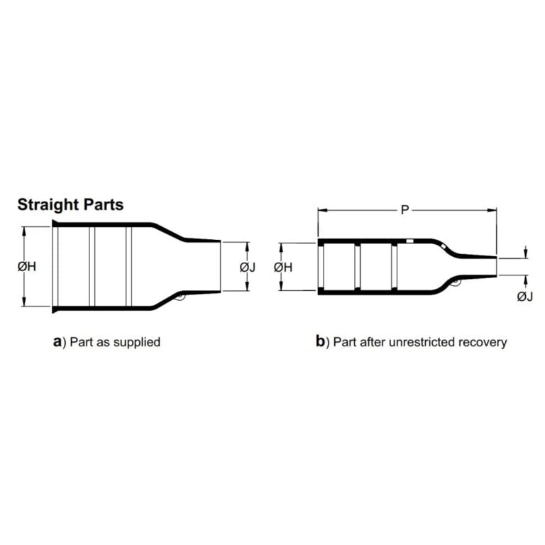 Raychem 202K153-25-0 Straight Lipped Boot 36mm
