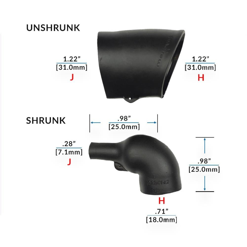 Raychem 222K142-25-0 90° Moulded Boot 31mm