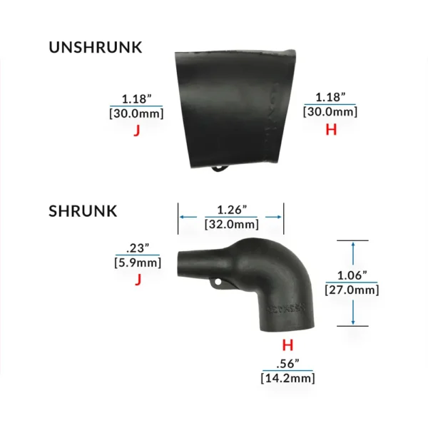 Raychem 222K132-25-0 90° Moulded Boot 30mm